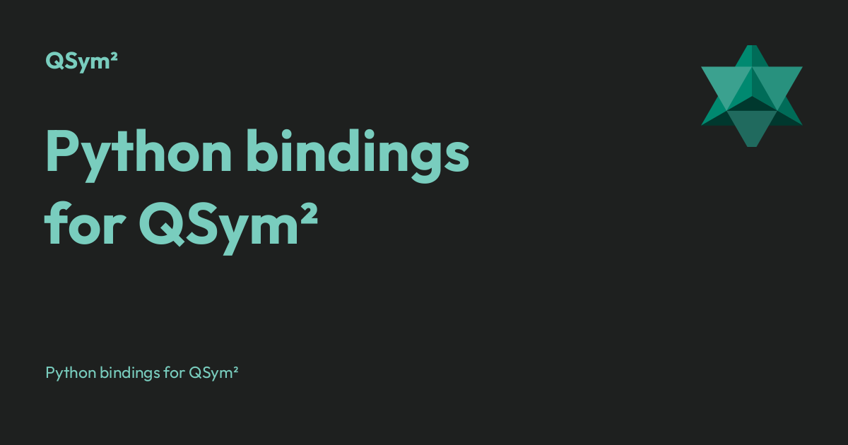 Python bindings for QSym² - QSym²