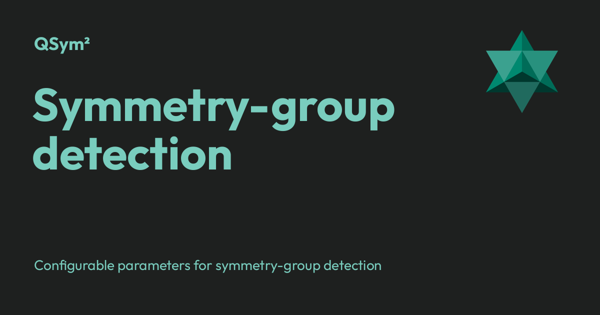 Symmetry Group Detection Qsym²